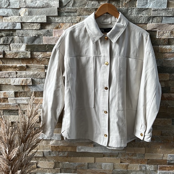 Zara | Jackets & Coats | Nwt Zara Denim Shacket | Poshmark